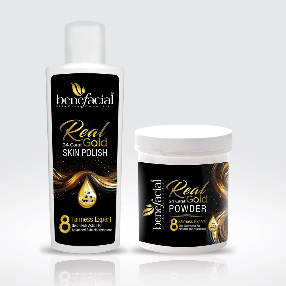 Real 24K Gold Skin Polish 1000 ml – Benefacial Skin Care